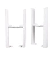 Pair of Column Designer Radiator Feet - White