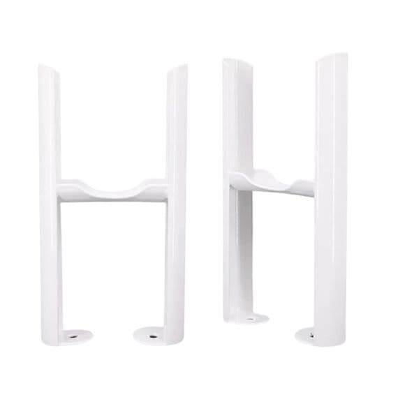 Pair of Column Designer Radiator Feet - White