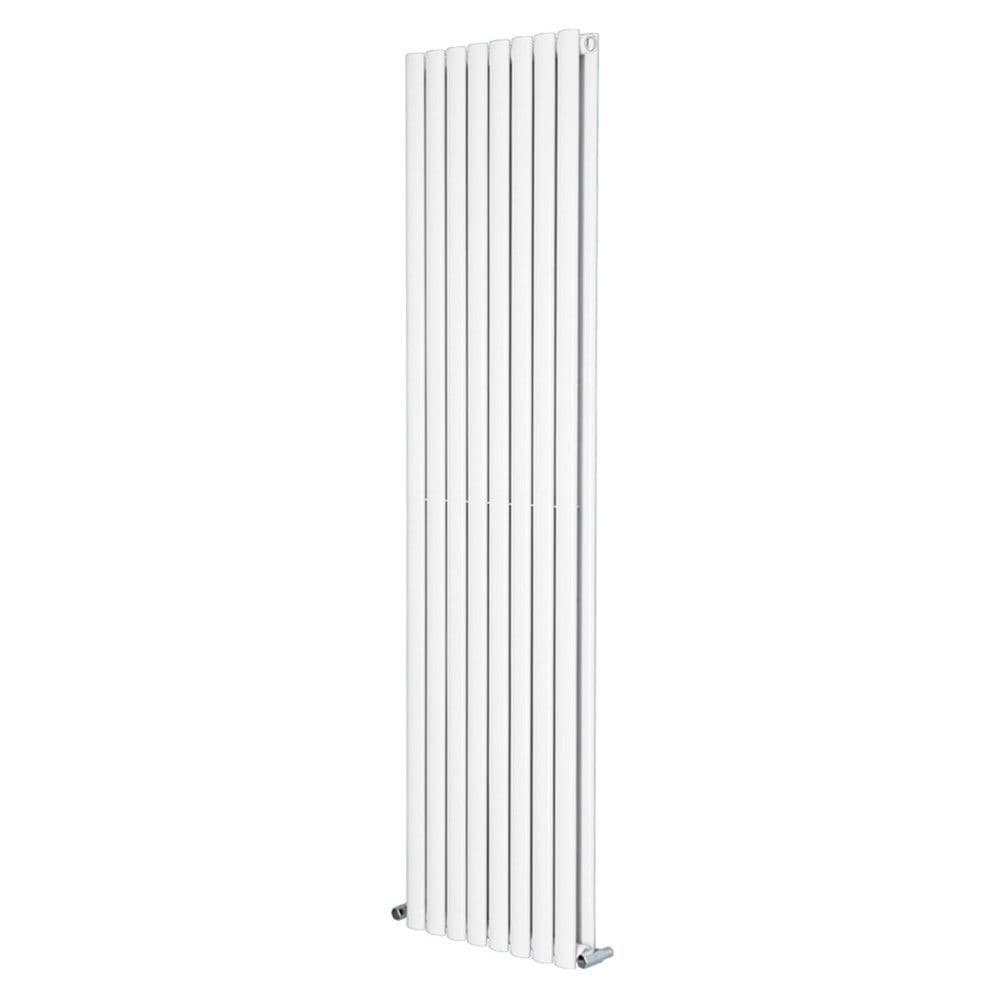 White Oval Panel Vertical Designer Radiator - Choice of Sizes