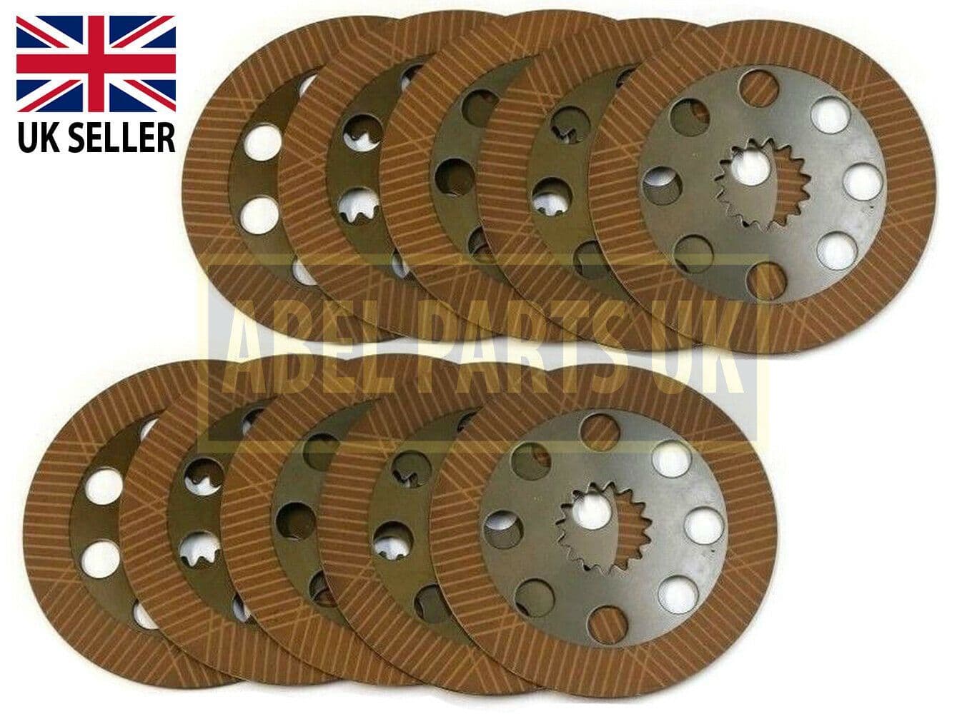 BRAKE FRICTION PLATES SET 10 PCS FOR JCB PART NO 458/20353 450/10224