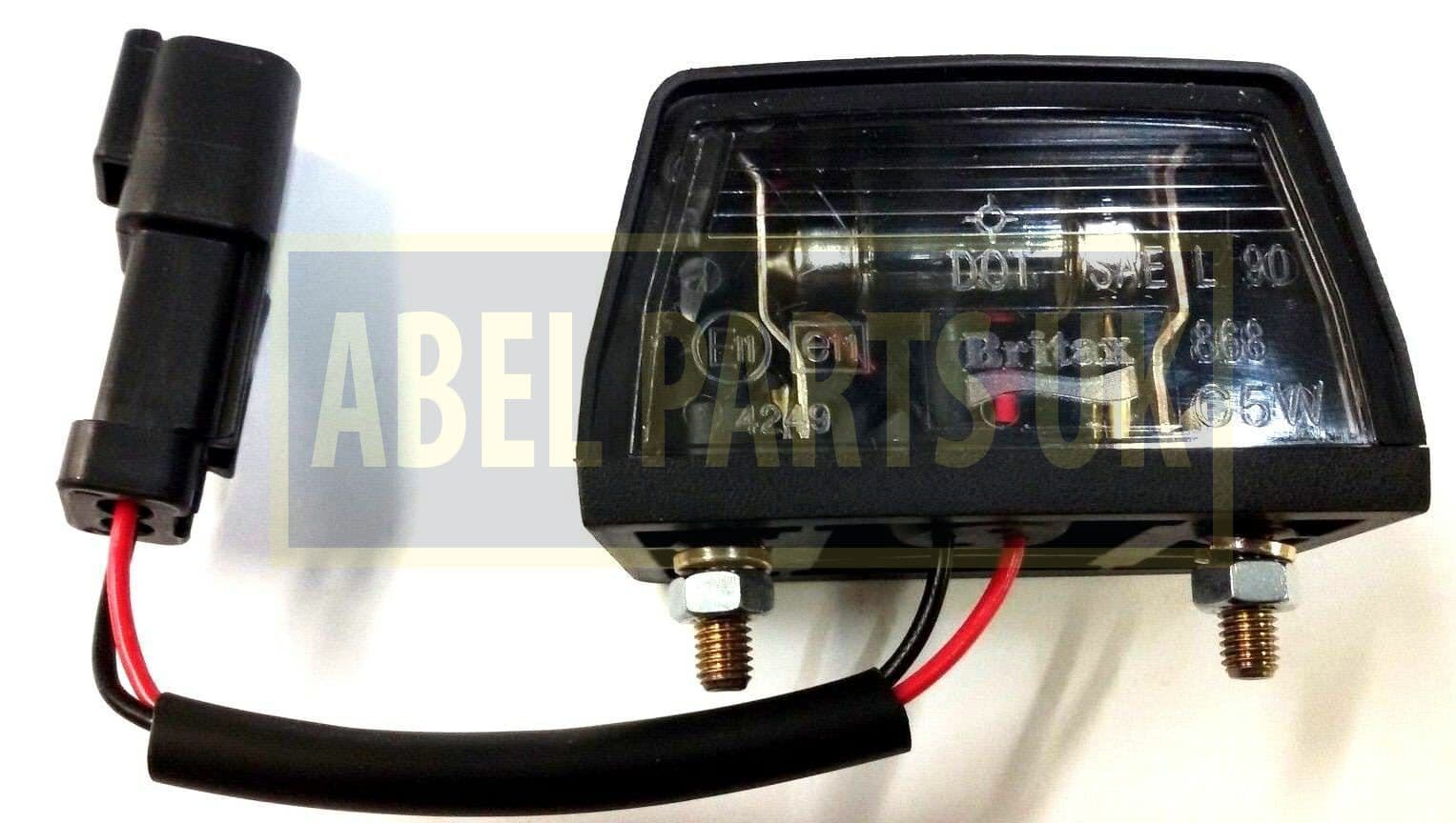 NUMBER PLATE LAMP FOR VARIOUS JCB MODELS PART NO 700/50127