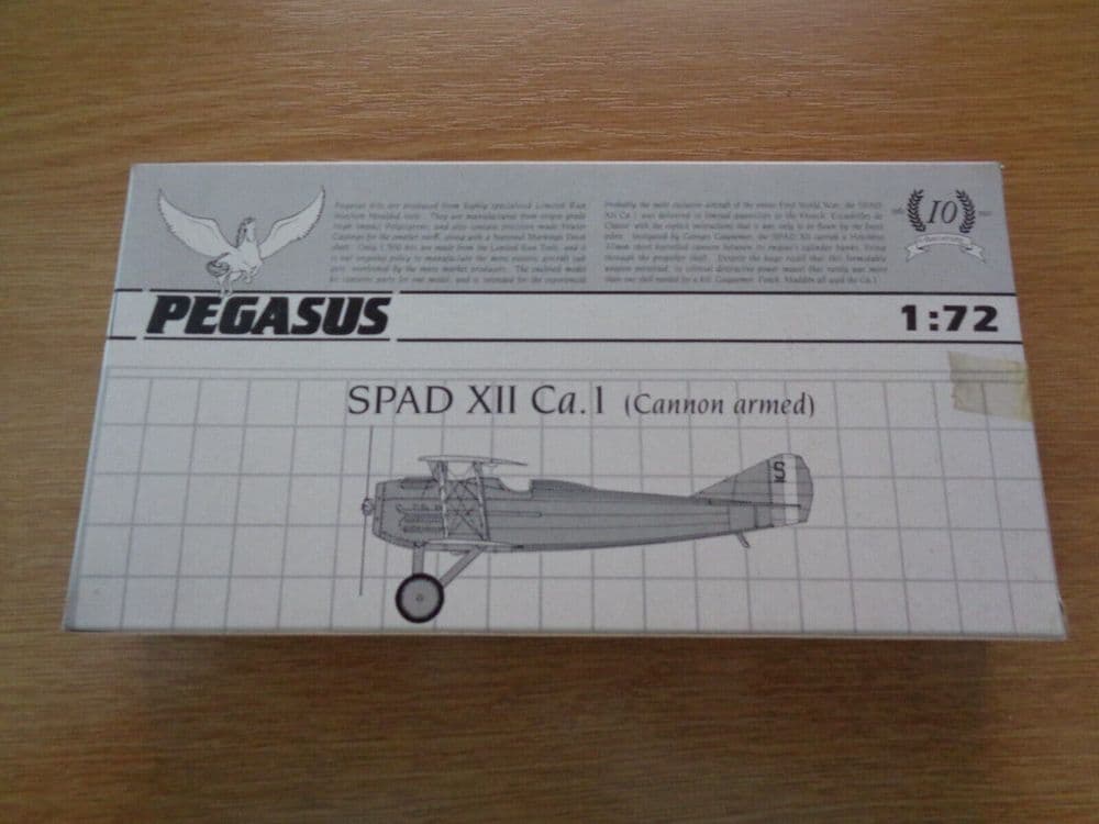 Pre-Owned Pegasus 1/72 2021 - SPAD XII Ca I Cannon armed