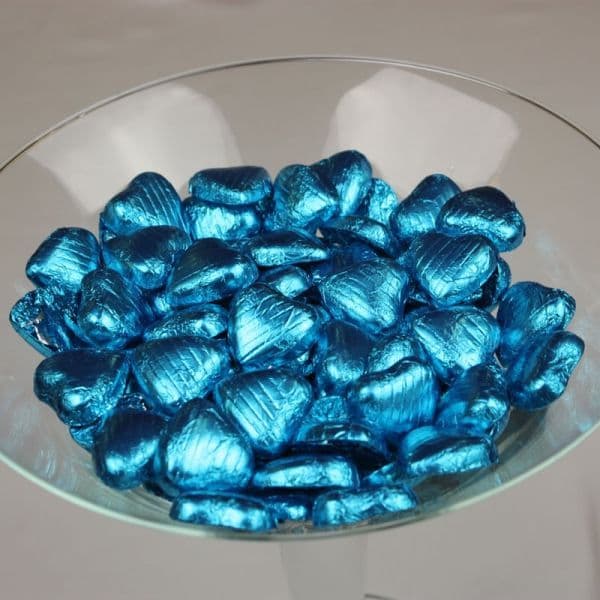Turquoise Chocolate Hearts