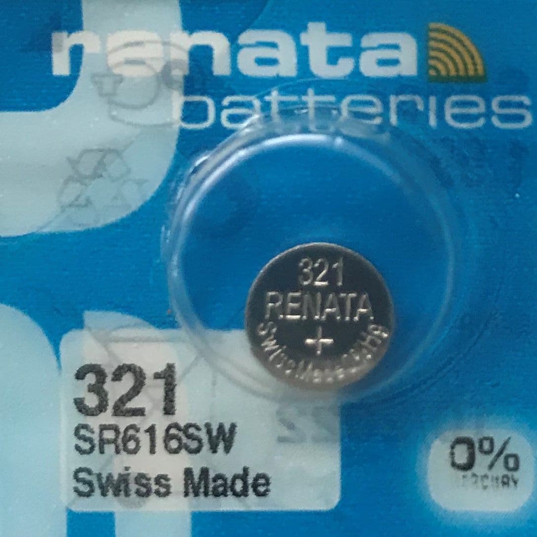 321 SR616SW Silver Oxide Batteries - Renata