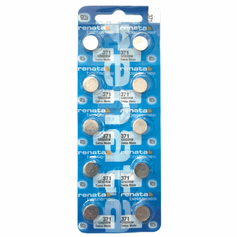 371 SR920SW Silver Oxide Batteries - Renata 1