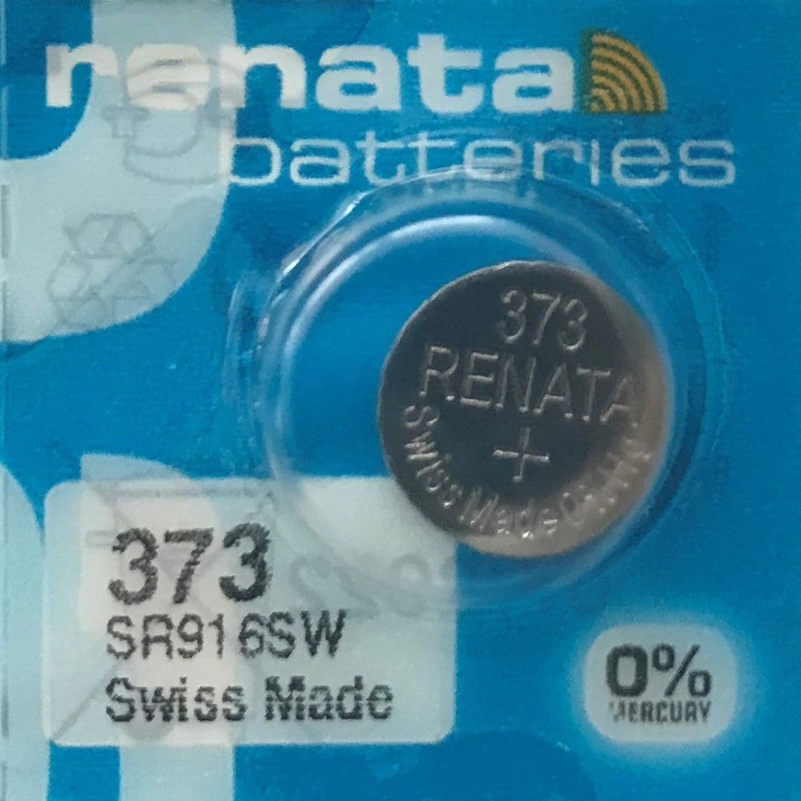 373 SR916SW Silver Oxide Batteries - Renata