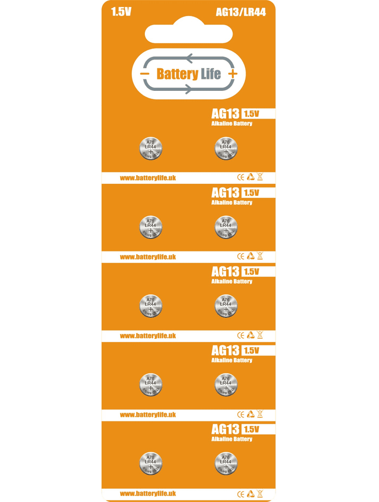 AG13 LR44 Coin Cell Batteries - Battery Life