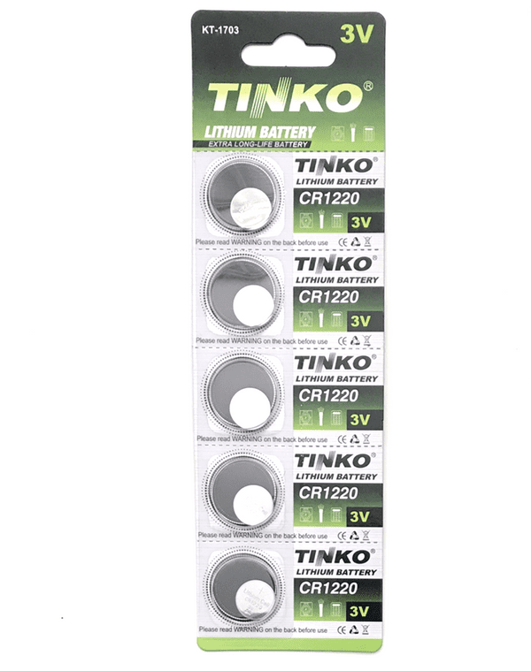 CR1220 Coin Cell Batteries - Tinko