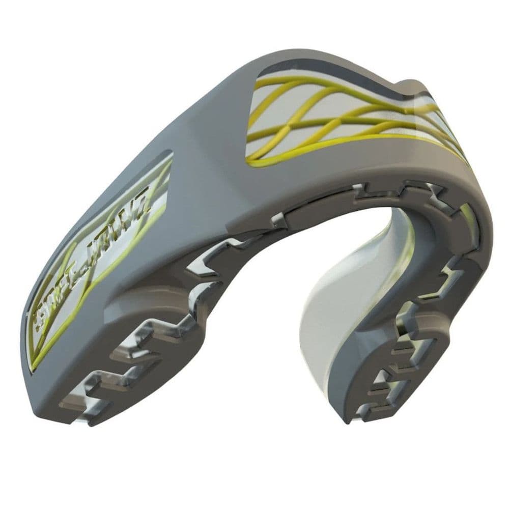 SafeJawz Nitro Series Grey & Yellow Mouth Guard | Gum Shields | Reflex UK