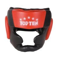 TOP TEN Leather Boxing Head Guard with Chin Guard | Reflex UK