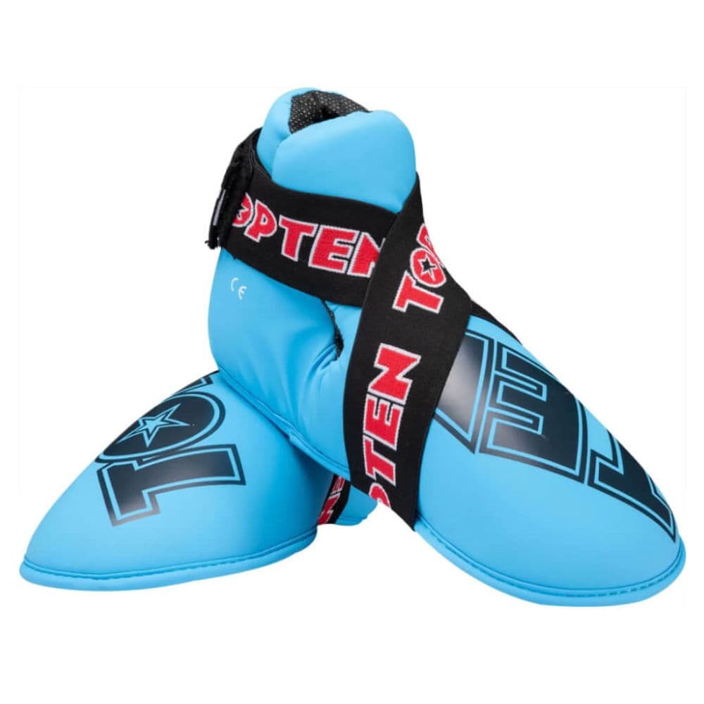 Top Ten Superlight Kicks Light Blue/Navy | Sparring Foot Pads | Reflex UK