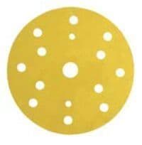 3M Hookit 255P DA 150mm 6" Sanding Discs Gold 15 hole x100