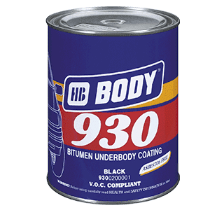 HB BODY 930 BLACK Various Sizes