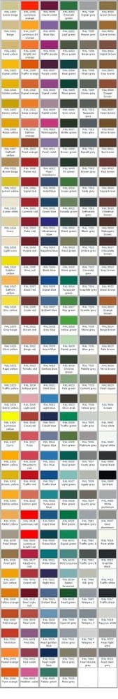 Ral Colours Mixed to Colour Code 400ML AEROSOL