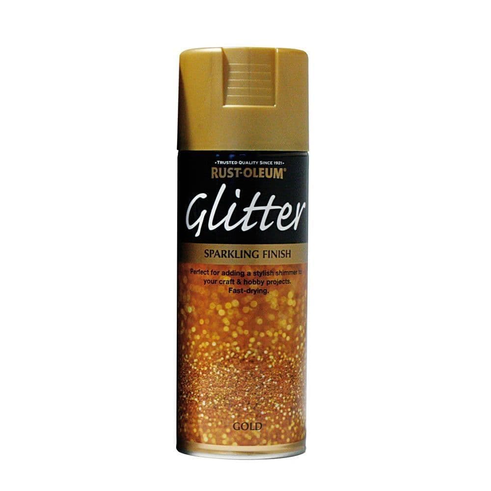Rust-Oleum Glitter Paint Gold 400ml Aerosol