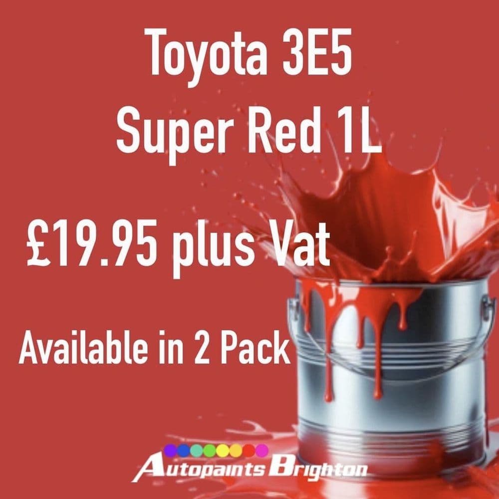 Toyota 3E5 Super Red 1L 2 Pack