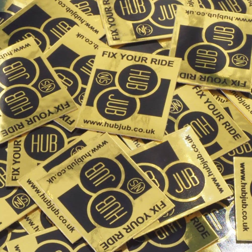 The Hubjub Golden Frame Sticker