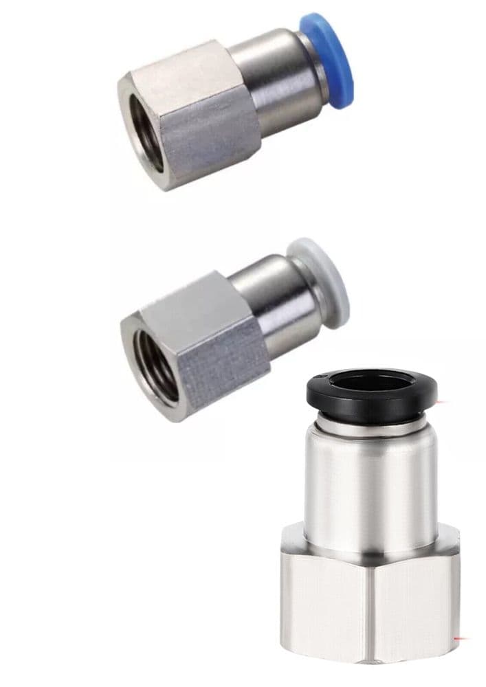 NPT Female Thread Metric Push Fit Pneumatic Water etc Full Range