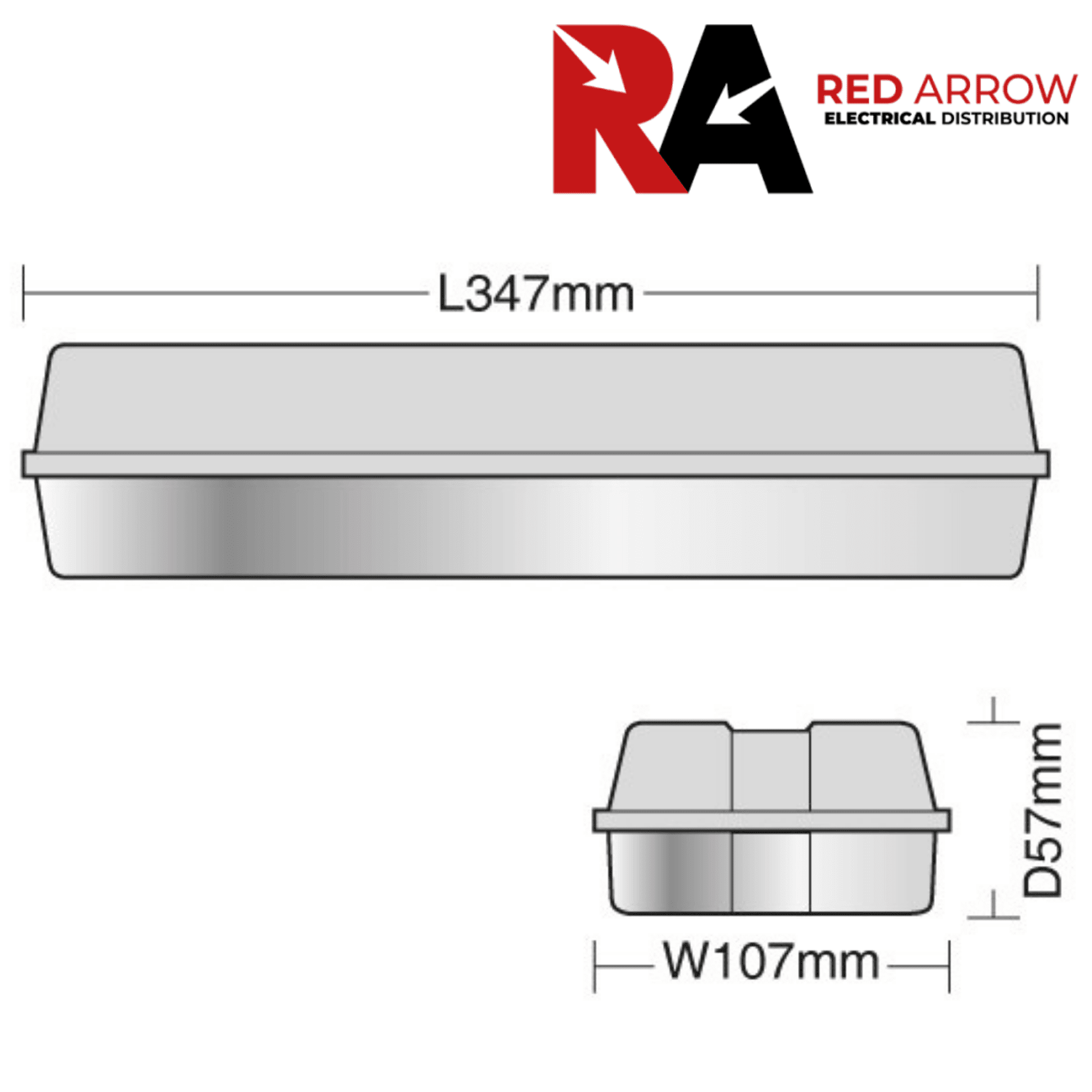 Red Arrow 110V LED Maintained / Non-Maintained Bulkhead with Hinged ...