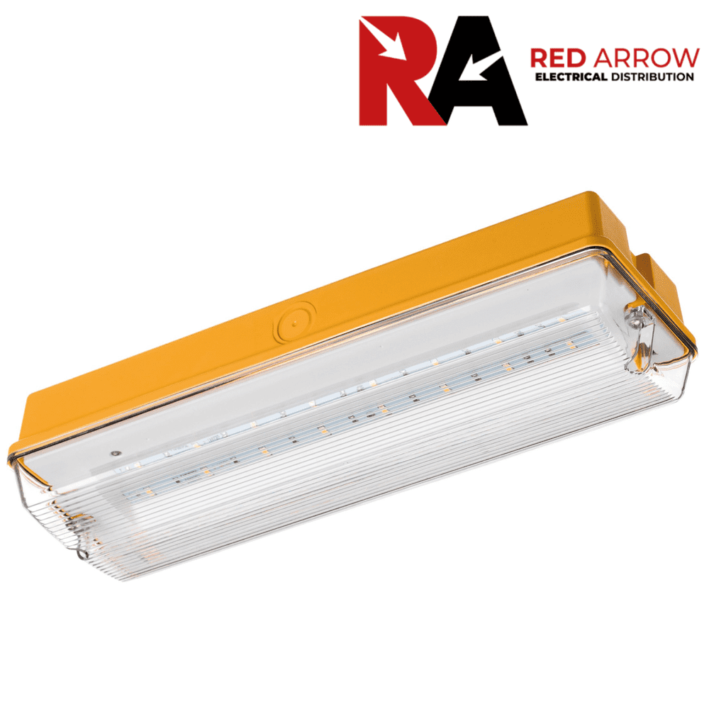 Red Arrow 110V LED Maintained / Non-Maintained Bulkhead with Hinged ...
