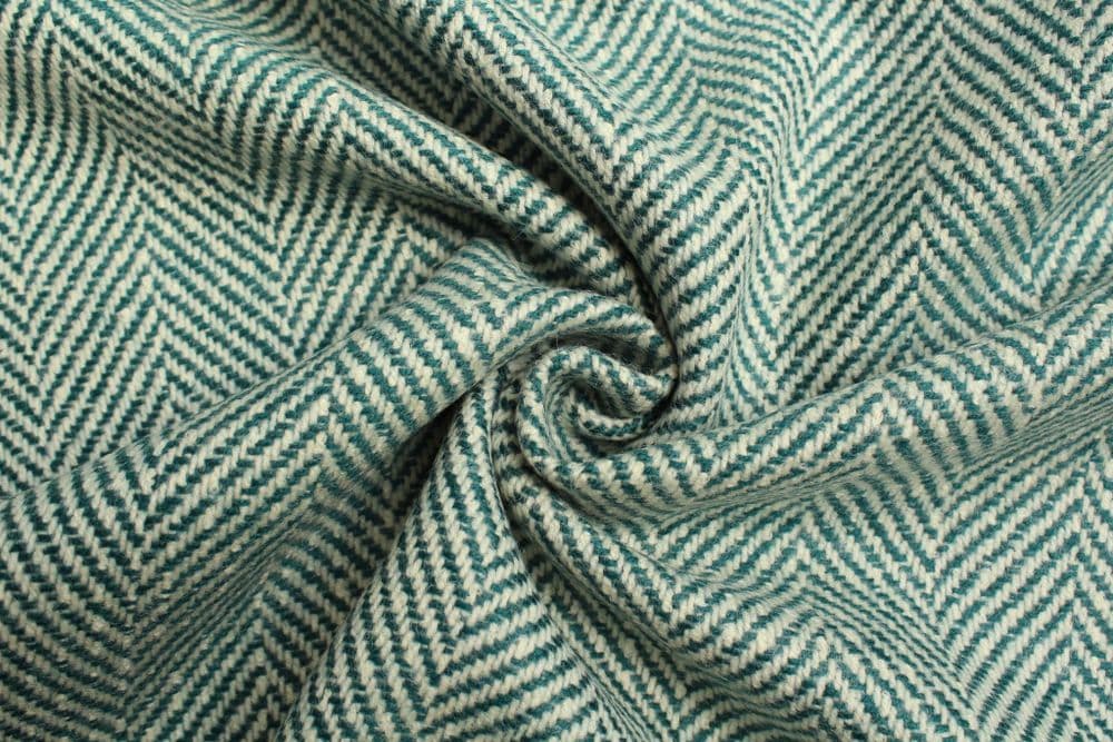 Heavyweight Pure New Wool Herringbone Tweed Fabric DQ60