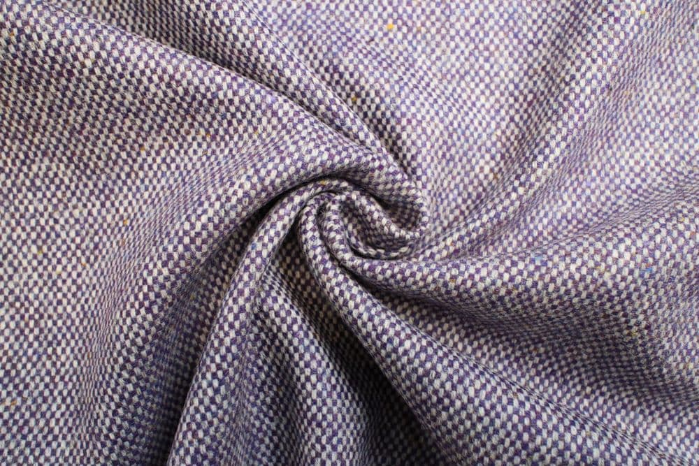 Pure Wool Donegal Tweed Fabric in a Hopsack Weave DR03