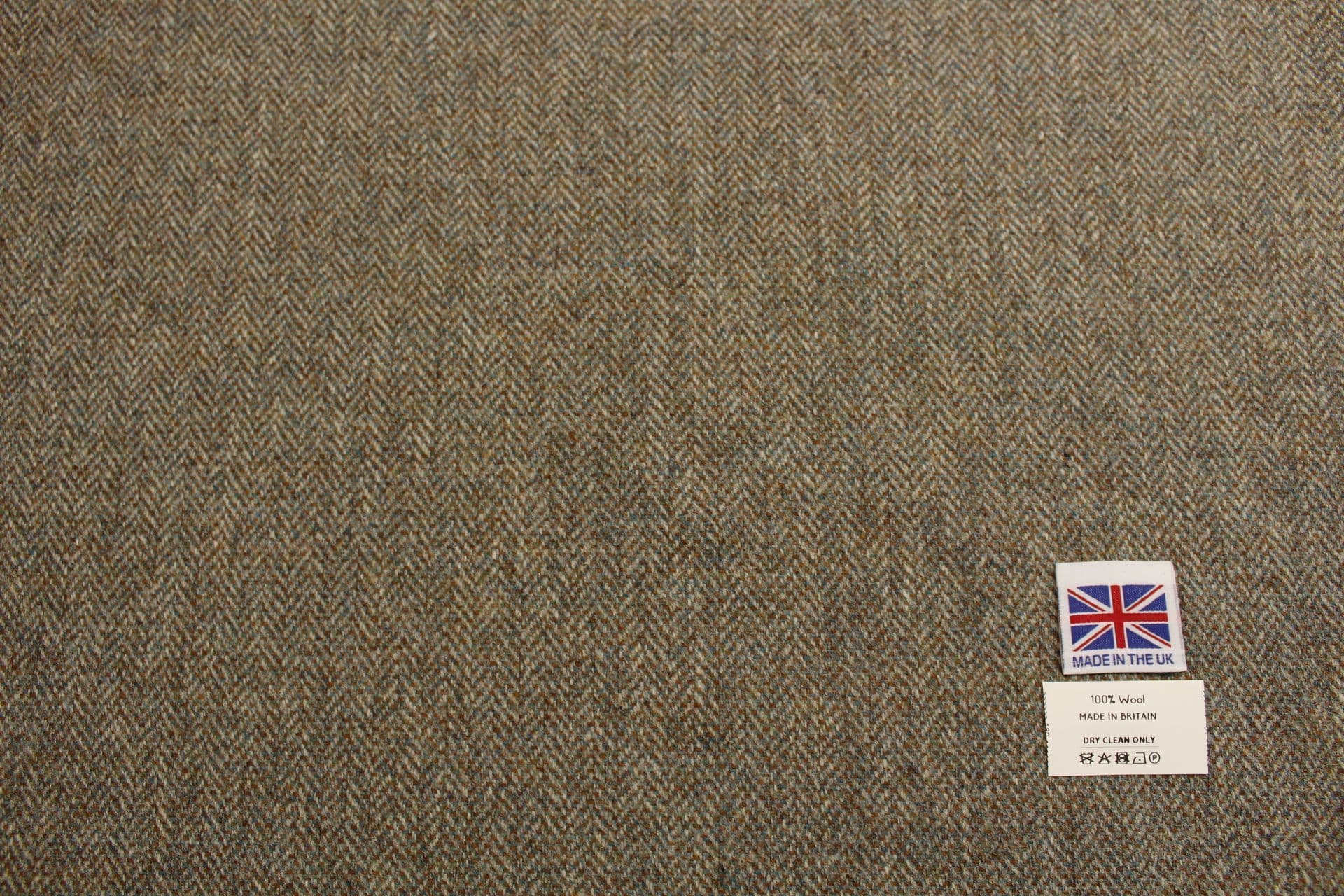 Pure Wool Herringbone Tweed Fabric DQ70