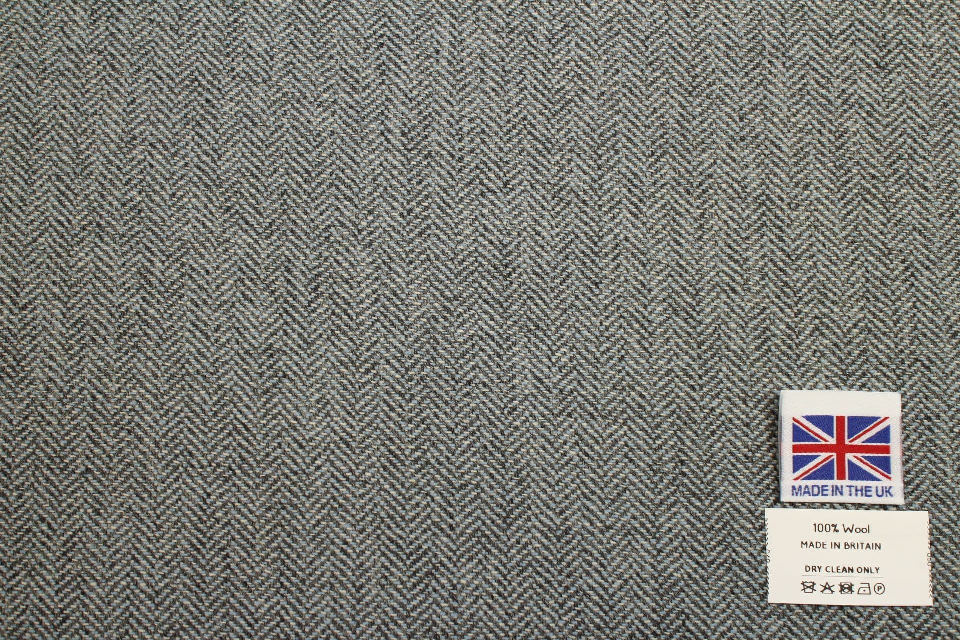 Pure Wool Herringbone Tweed Fabric DQ83