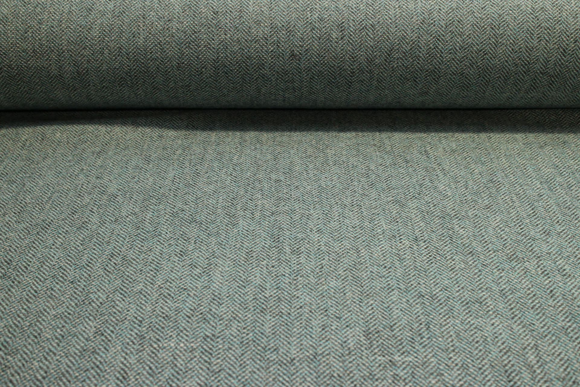 Pure Wool Herringbone Tweed Fabric DQ84