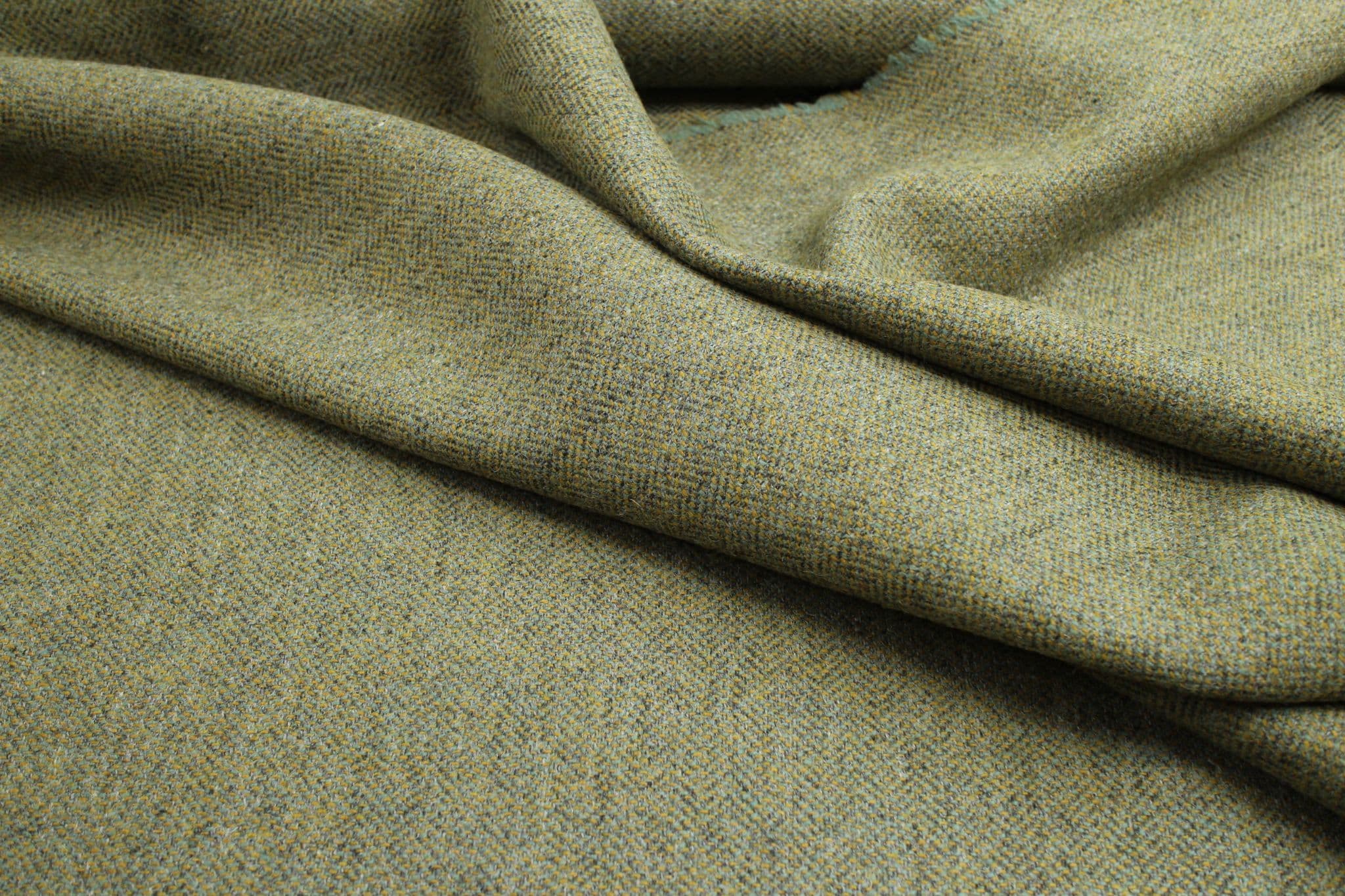 Pure Wool Herringbone Tweed Fabric DR17