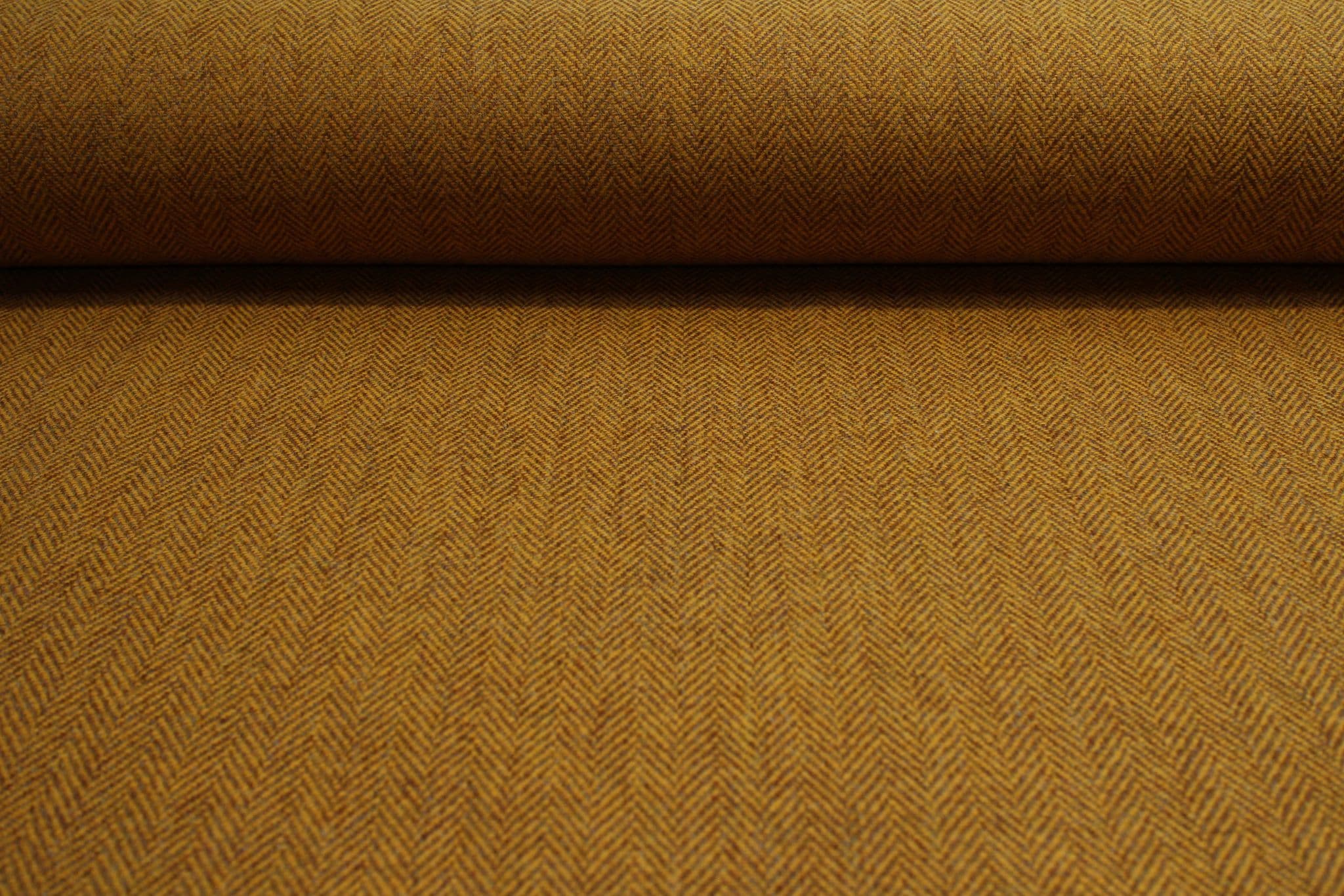 Pure Wool Herringbone Tweed Fabric DR36