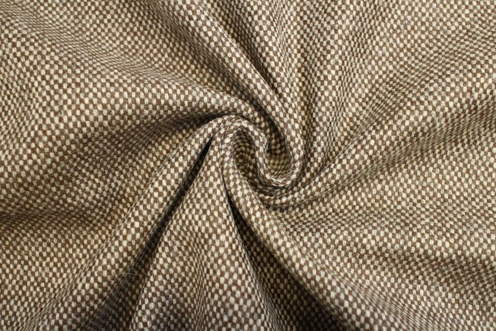 Pure Wool Tweed Fabric in a Hopsack Weave DR08
