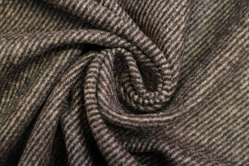 Pure Wool Two-tone Twill Tweed Fabric DQ74
