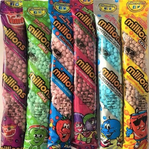 Millions Tubes Choose from 8 different Flavours