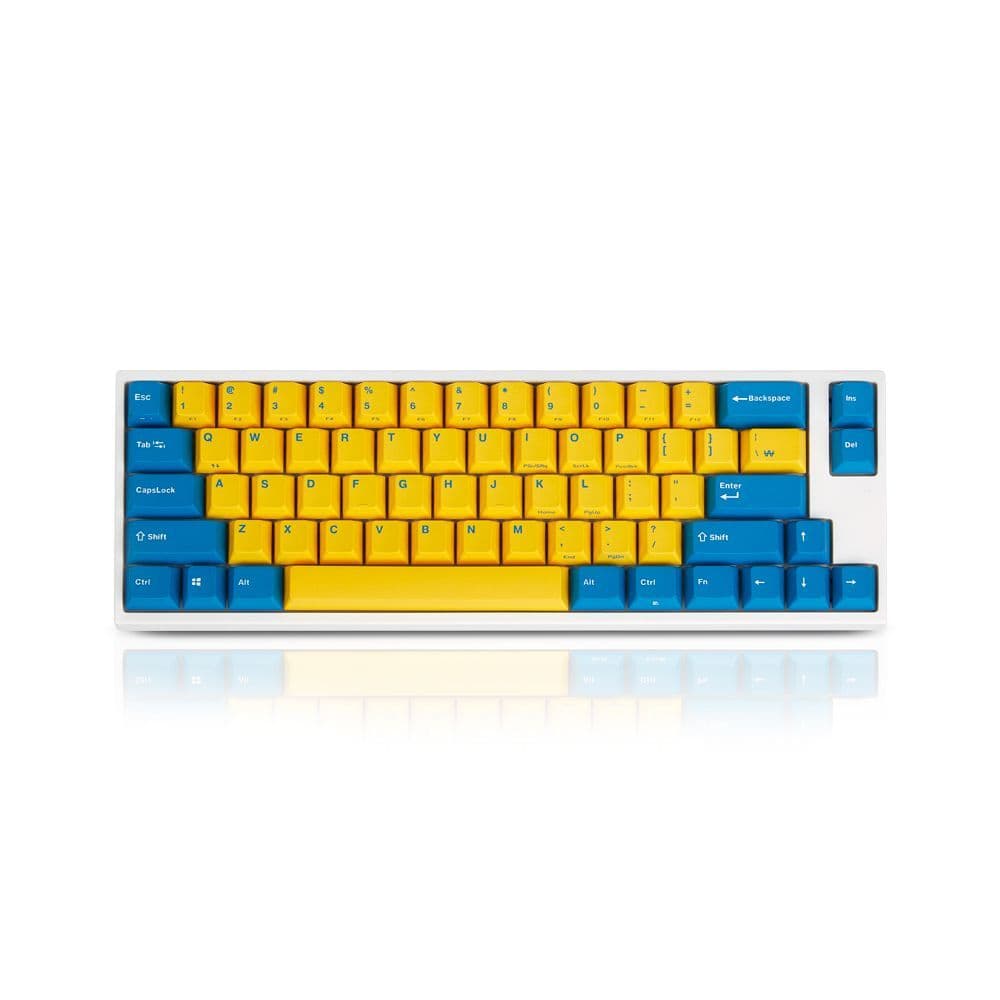 Leopold FC660M Yellow/Blue PD - US Layout Mechanical Keyboard