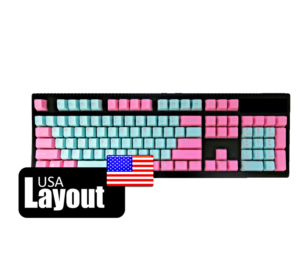 Tai-Hao PBT Double Shot Keycaps Miami USA