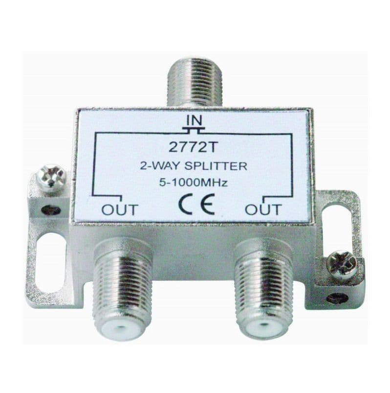 2 Way F Type Splitter