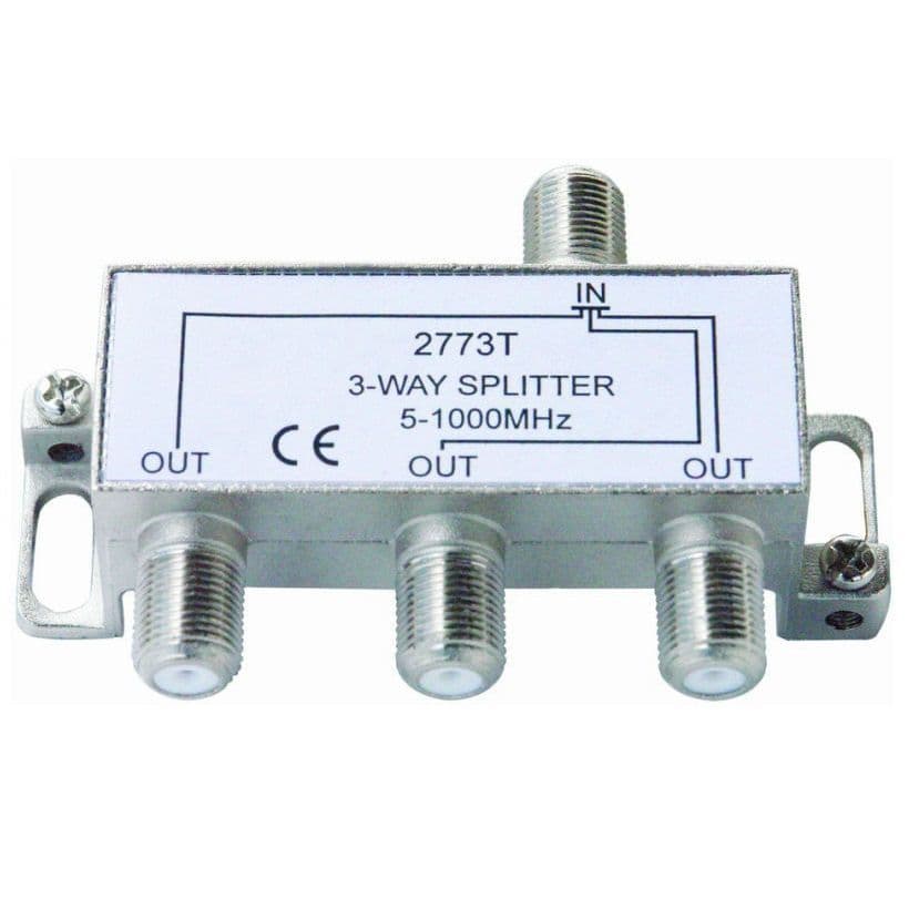 3 Way F Type Splitter