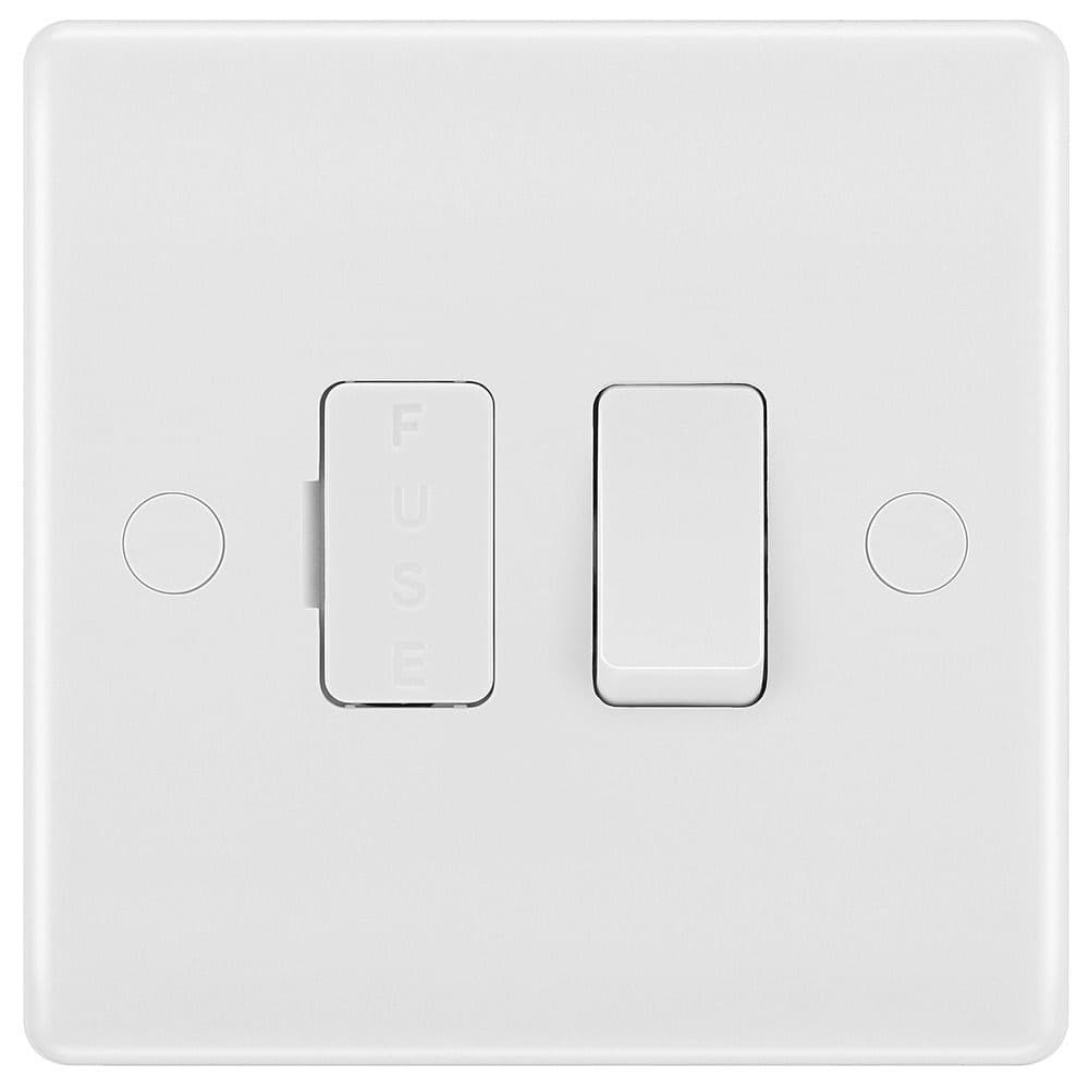 BG 13A Fused Switched Connection Unit with Flex Outlet WHITE