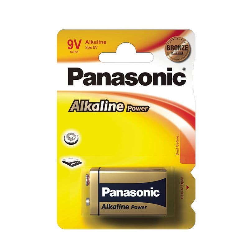 Panasonic Power Single Pack 9V Alkaline Battery