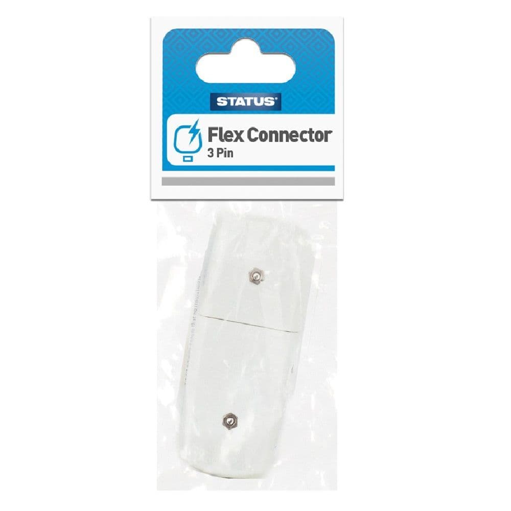 Status 10A 3 Pin Flex Connector WHITE