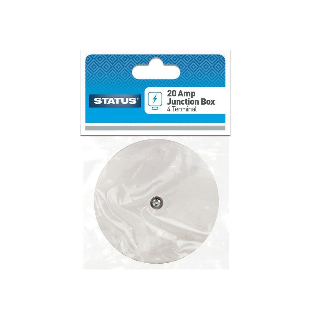 Status 20A 4 Terminal Junction Box WHITE