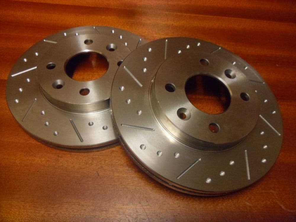 Brake Discs Dimpled and Grooved Front CGB