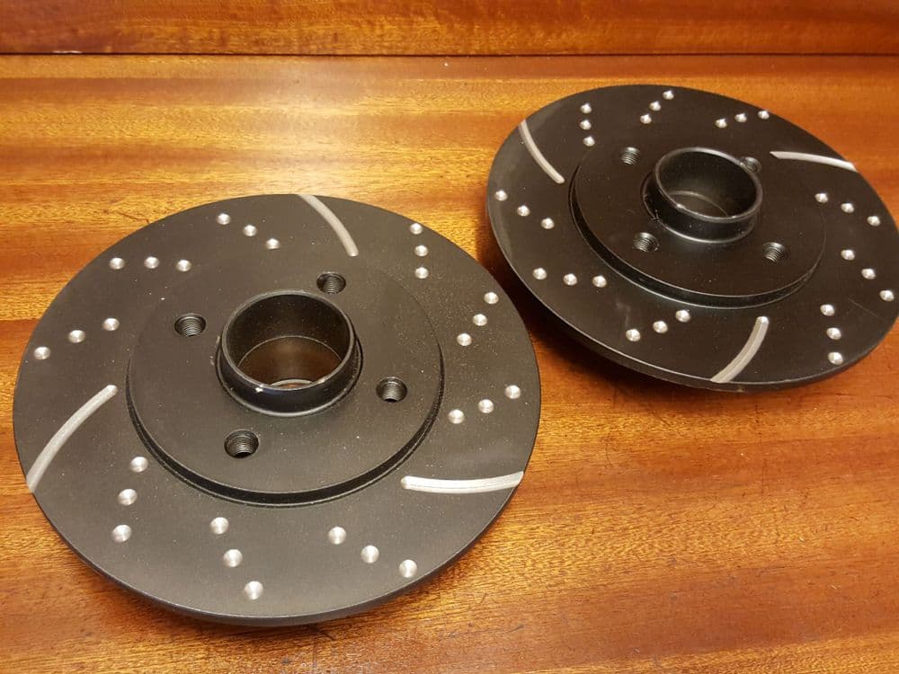 Brake Discs Dimpled and Grooved Rear EBC