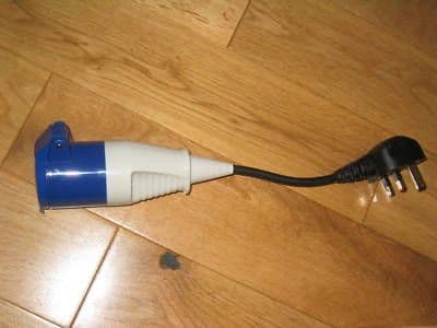 230V 16A 3-Pin Commando Caravan Plug Adapter