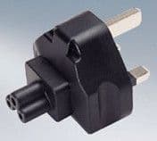 Cloverleaf to 13A Plug Adapter PAT Test laptop PSU s