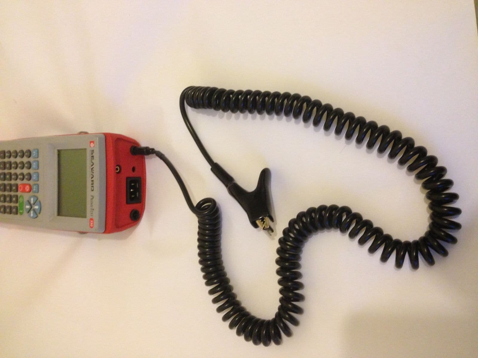 Coiled Earth Bond Lead for Primetest More PAT Testers 3 metres long