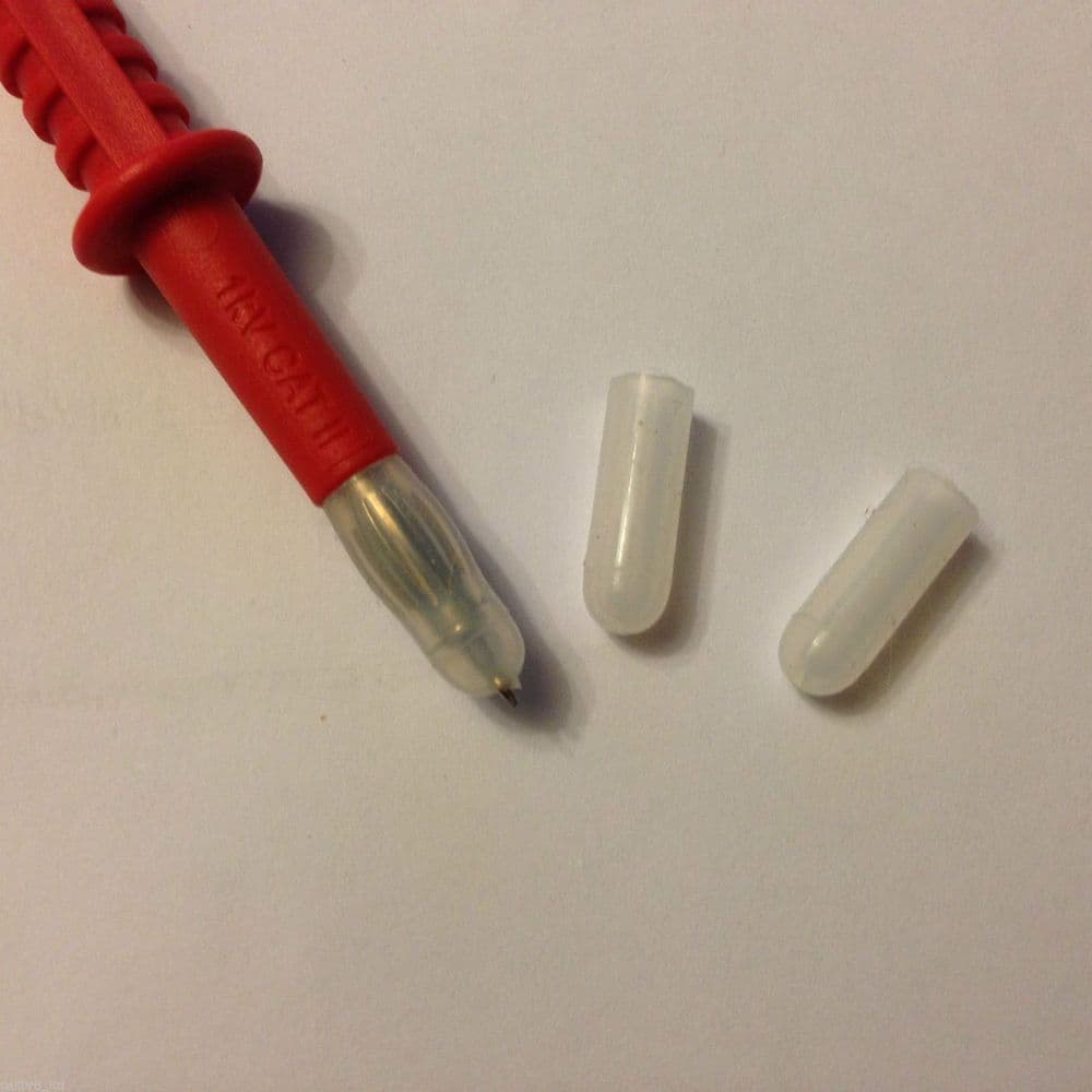 GS38 Electrician Test Probe Tip Shrouds/Covers/Caps Fits Fluke Megger ...