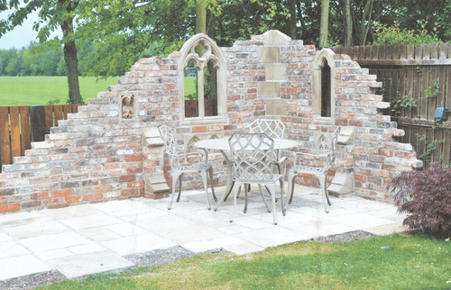 Garden folly Gothic Angel wall panel