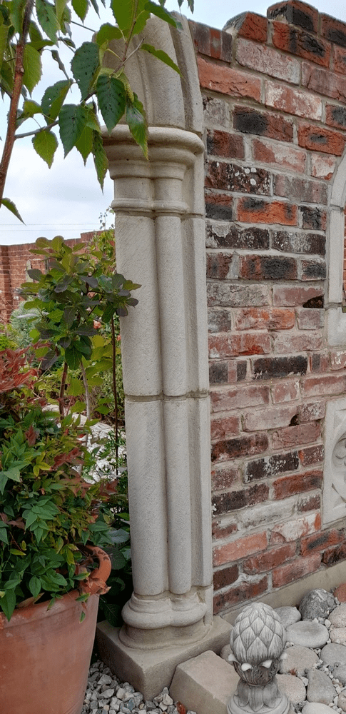 Garden folly half arch